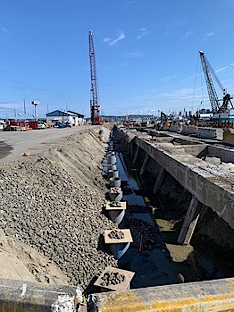 First phase of pile driving complete at Terminal 5 | Westside Seattle